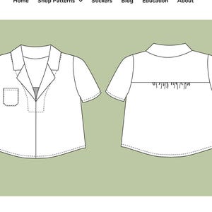 Donny Shirt Paper Pattern- Friday Pattern Co. - Etsy