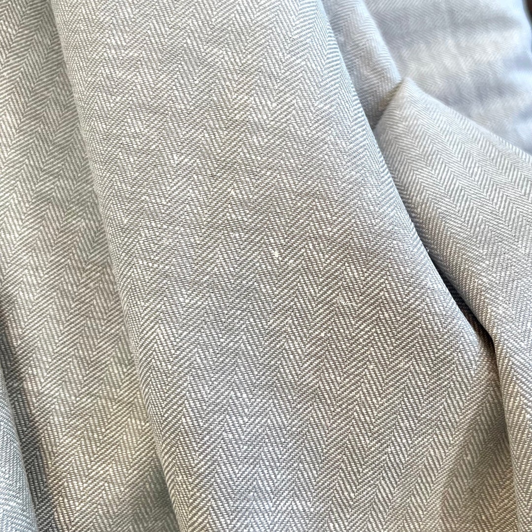Hemptex Herringbone Hemp Cotton Blend GRAY/ GREY 53 Wide - Etsy