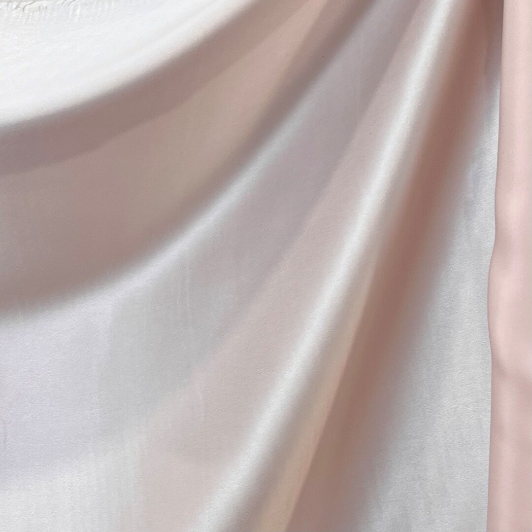 Light Pink Pure Silk Sueded (sand Washed) Charmeuse Fabric 44" Wide - Etsy