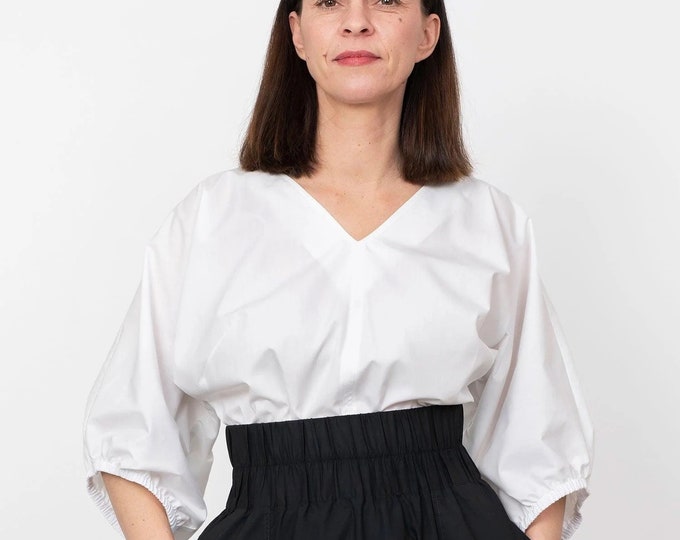 V-neck Cuff Top Paper Pattern- the Assembly Line- TAL- Sizes XS-L, XL ...