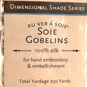 Au Ver A Soie- Soie Gobelins- Blue Collection- 5 Spools 100% Silk ...