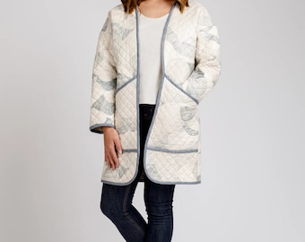 Hovea Quilted Jacket Sewing Pattern Size 0-20 Megan Nielsen Patterns - Etsy