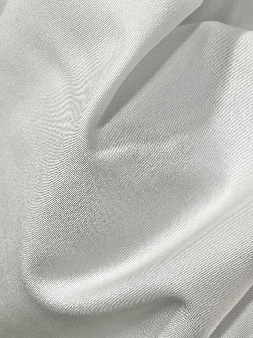 Bright White Stretch Cotton Twill 56 - Etsy