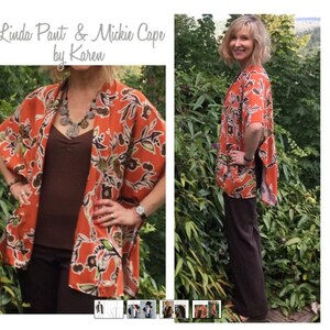 Mickie Cape- Style Arc Paper Pattern- Sizes 4-16, 18-30 - Etsy