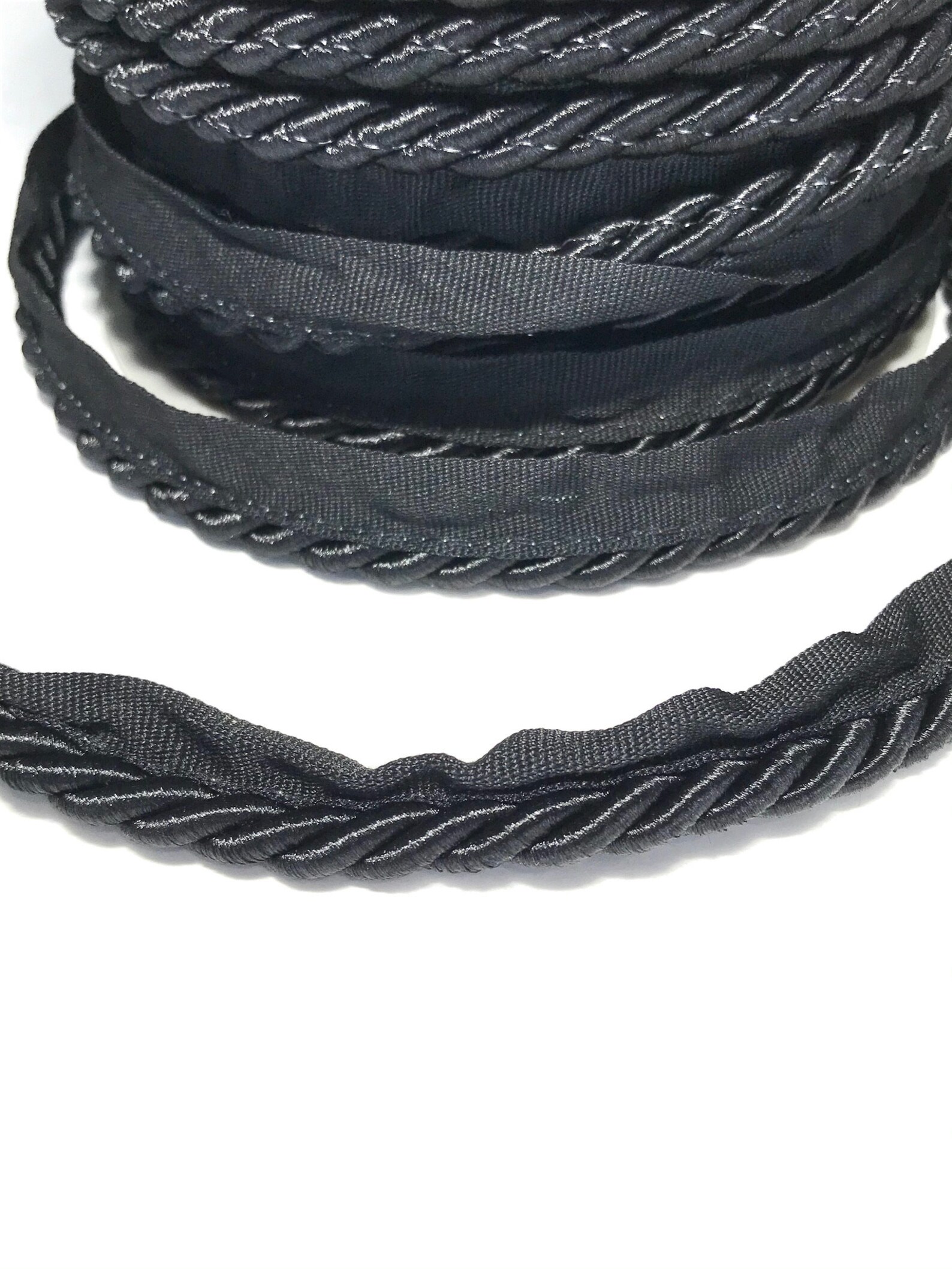 Black Braid Trim W/ Lip Galon Dépassant Ameublement 2691 | Etsy