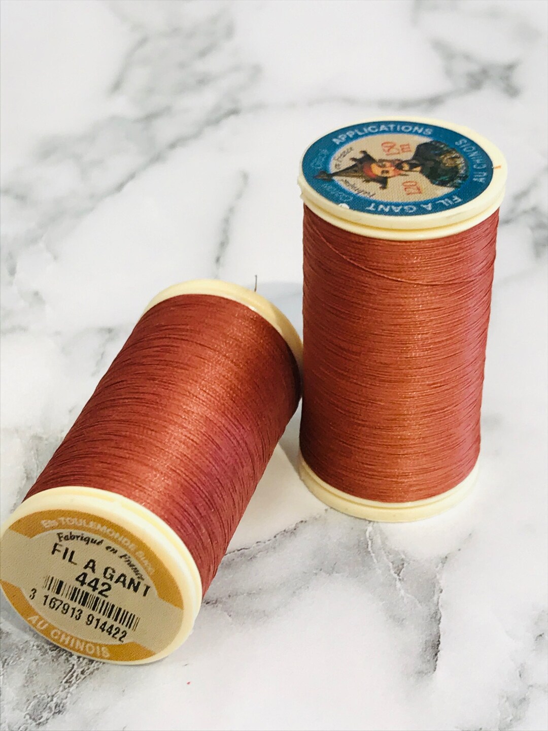 Sajou No. 442- Mahogany GLOVING THREAD- Fil a Gant Au Chinois - Etsy