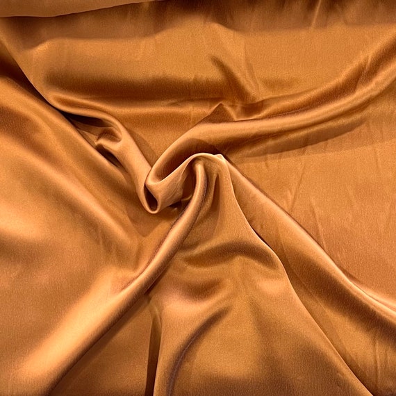 Copper satin fabric store