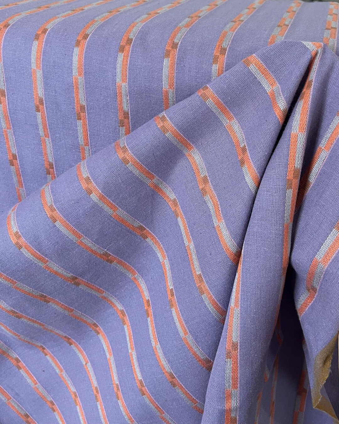 Beautiful Woven Cotton Fabric- "track Stripe in Iris"- Canyon Springs ...
