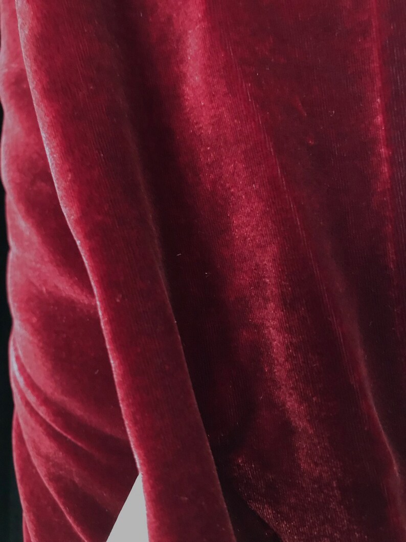 Iridescent Velvet- Claret/ Dark Red- Silk Rayon Blend - Etsy