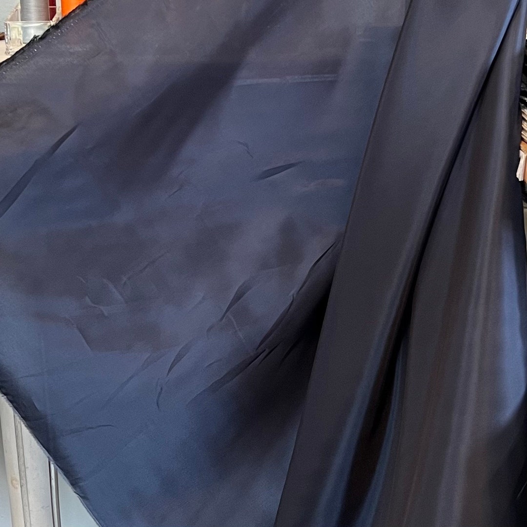 Navy Cupra Bemberg Rayon Lining Fabric 48 Inch Wide - Etsy