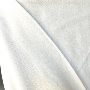 Trainers Cotton French Terry- “white"- 59" Wide - Etsy