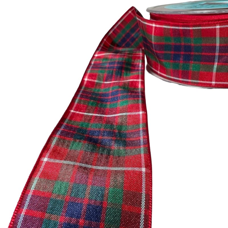Christmas Tartan Ribbon - Etsy