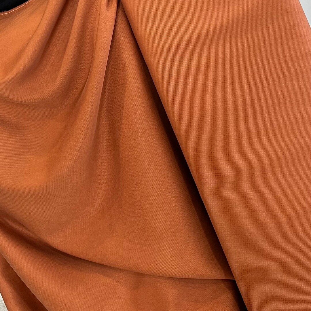 Orange Brown rust Tencel Lyocell Twill 55 Wide Horizon - Etsy
