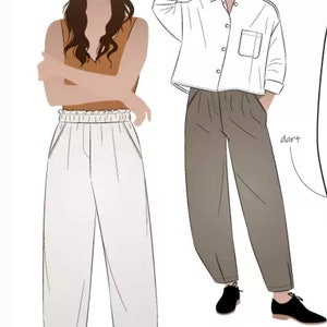 Barry Woven Pant- Style Arc Paper Pattern- Sizes 4-16, 10-22, 18-30 - Etsy