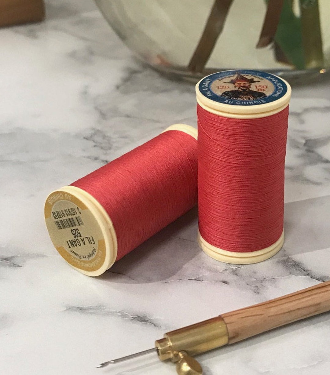 Sajou-no. 525- Red GLOVING THREAD- Fil a Gant Au Chinois - Etsy