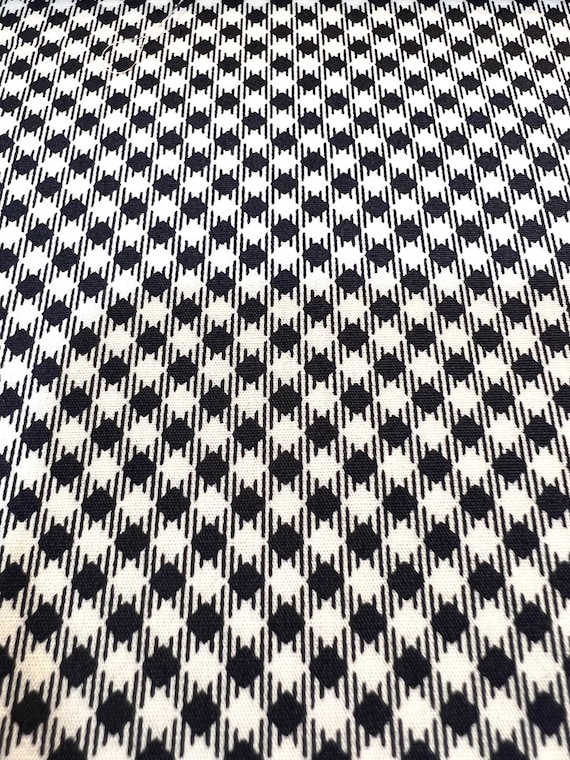 Black and White Check Cotton Fabric petits Checks - Etsy