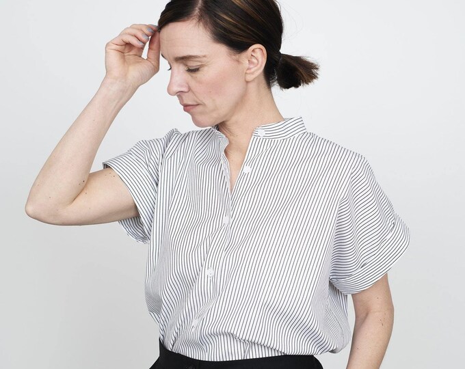 Cap Sleeve Shirt Paper Pattern- the Assembly Line- TAL- Sizes XS-L - Etsy