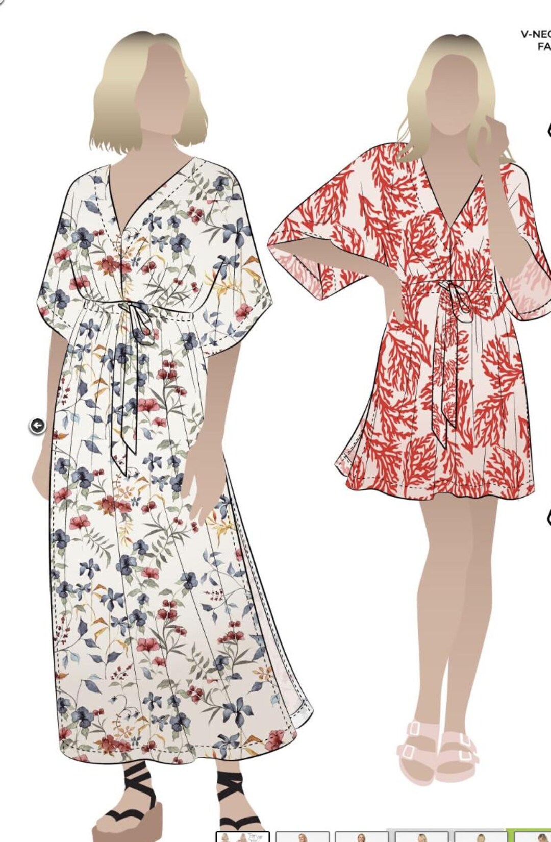 Summer Coverup- Style Arc Paper Pattern- Sizes 4-16, 10-22 - Etsy