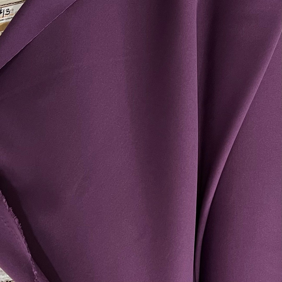 Eggplant Solid Stretch Ponte Knit- 58” Wide- Dark Purple - Etsy
