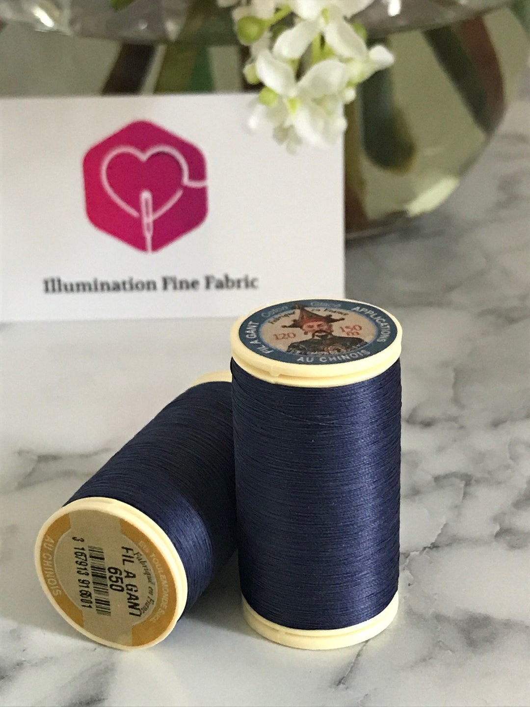 Sajou No. 650- Dark Blue GLOVING THREAD- Fil a Gant Au Chinois - Etsy