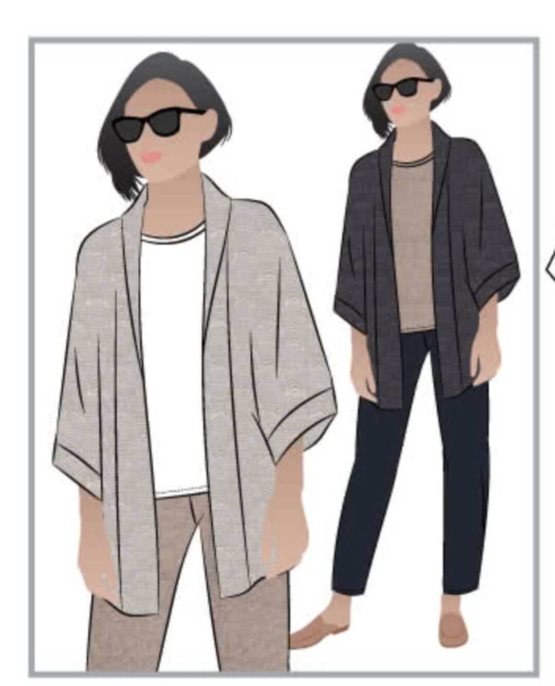 Besharl Jacket- Style Arc Paper Pattern- Sizes 4-16, 18-30 - Etsy