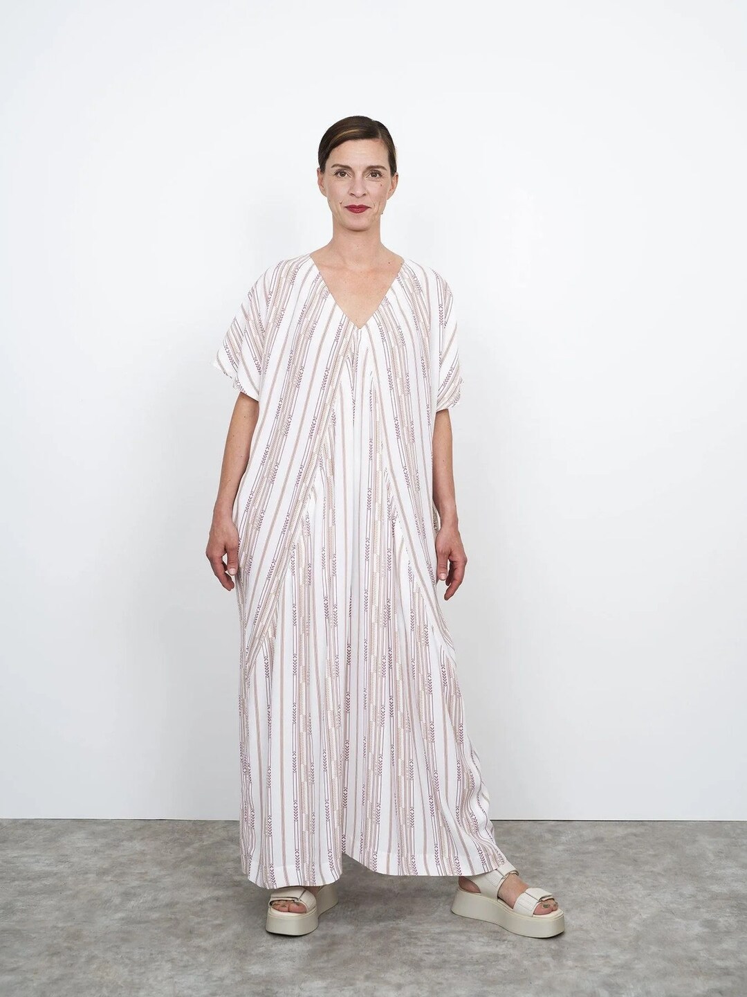 Minimalist Kaftan Dress Paper Pattern- the Assembly Line- TAL- Sizes S ...