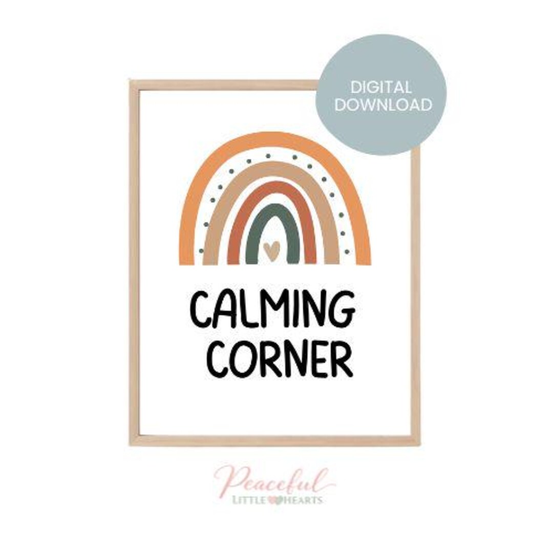 Calm Down Corner Printable for Kids Coping Skills Poster Emotion ...
