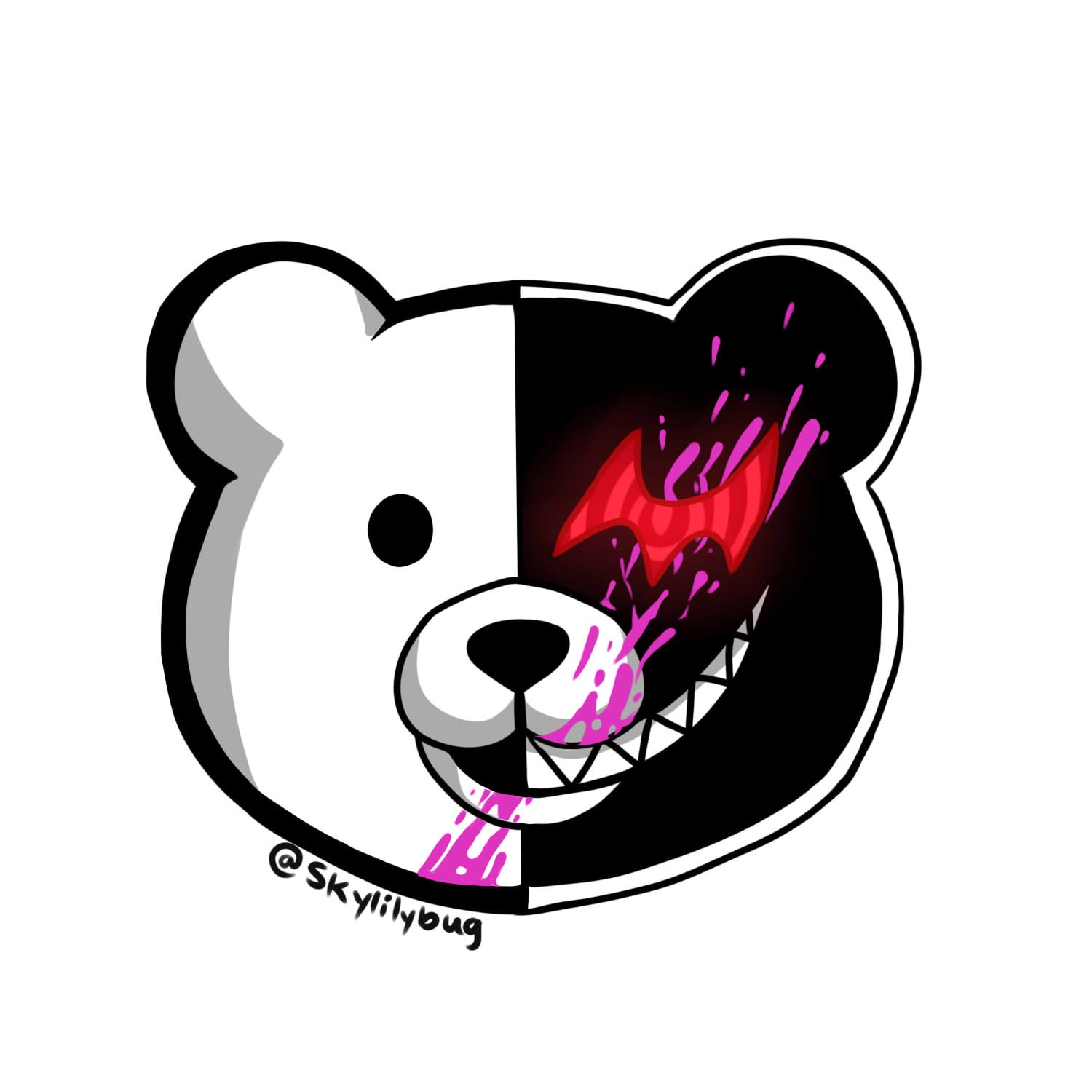 Monokuma Sticker - Etsy