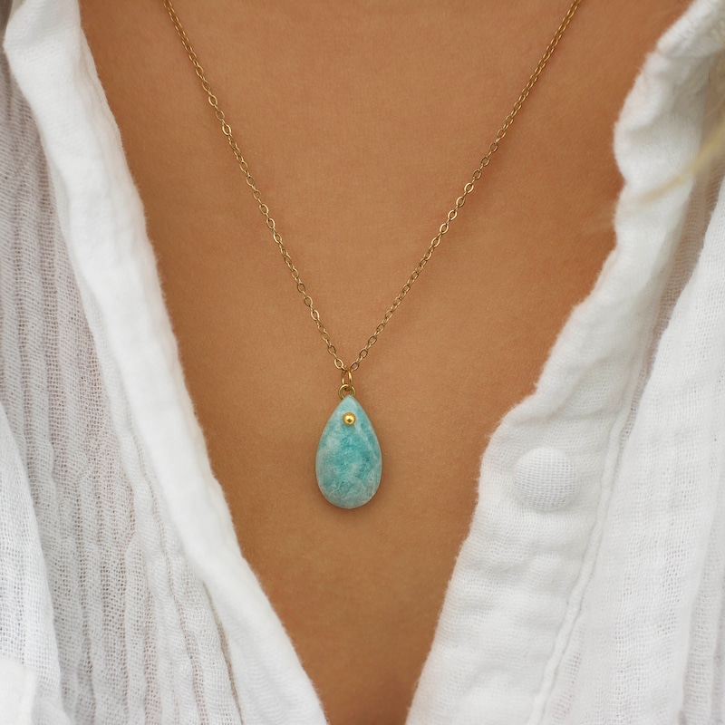 Natural Stone Necklace - Etsy