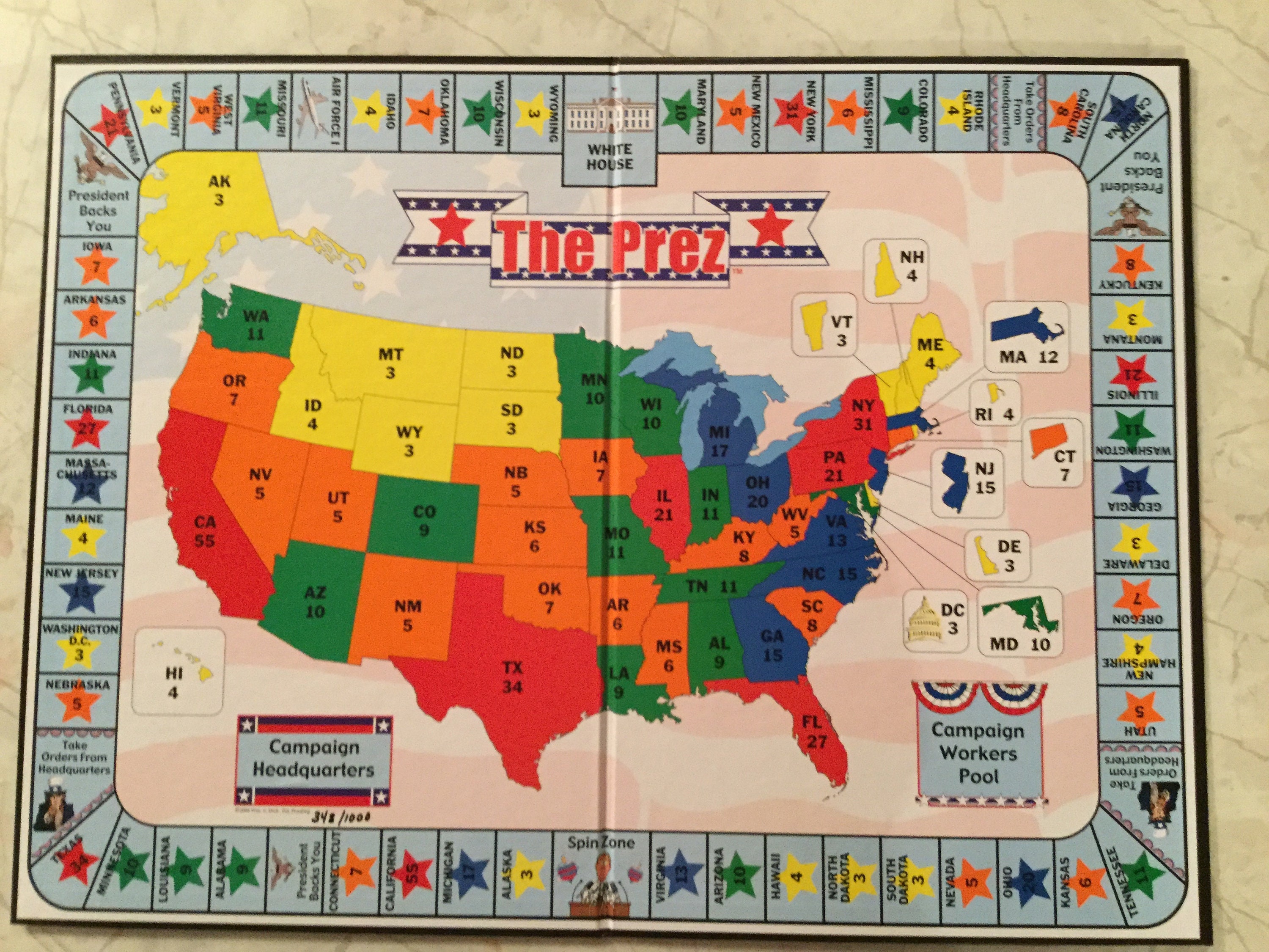 The Prez Board Game - Etsy