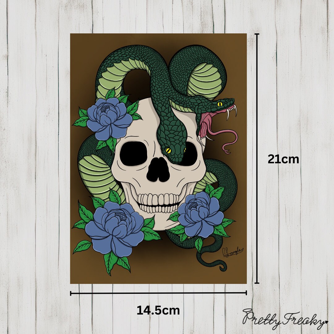 Polycephaly Print | Digital Drawing | A5 | Matte Finish - Etsy