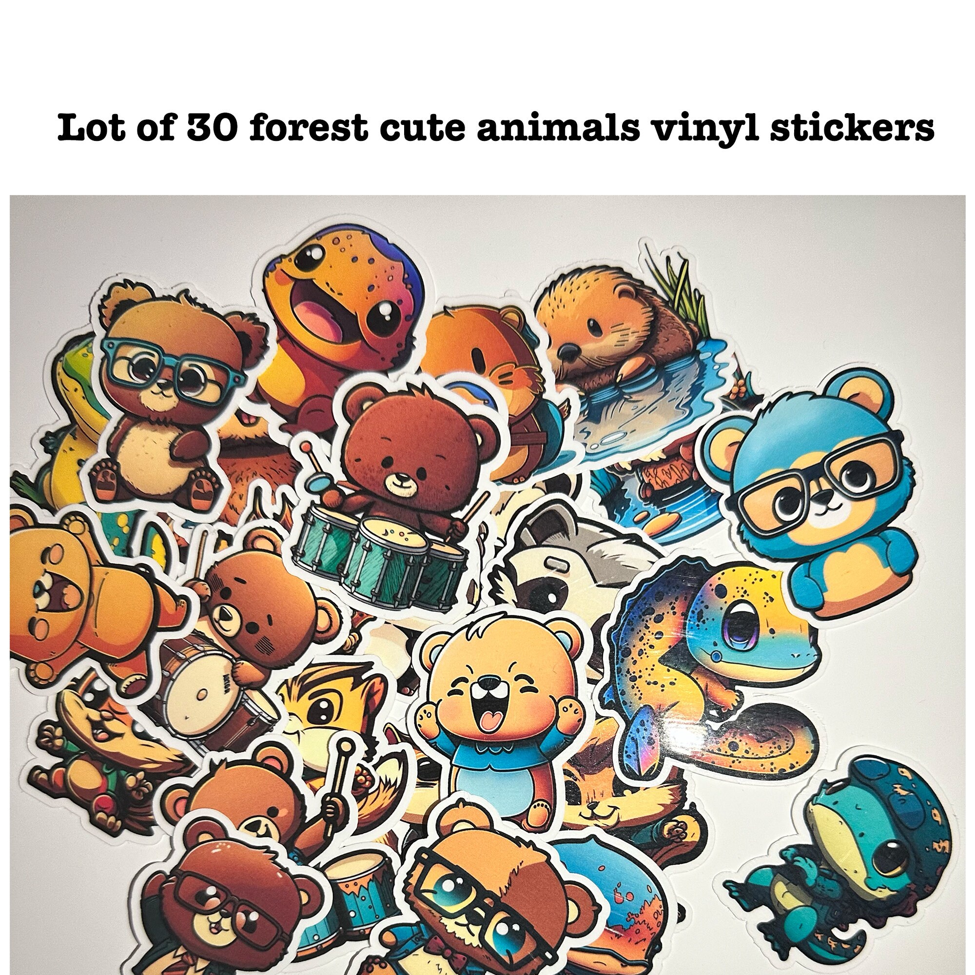 Forest Animals Vinyl Stickers AI Designs - Etsy