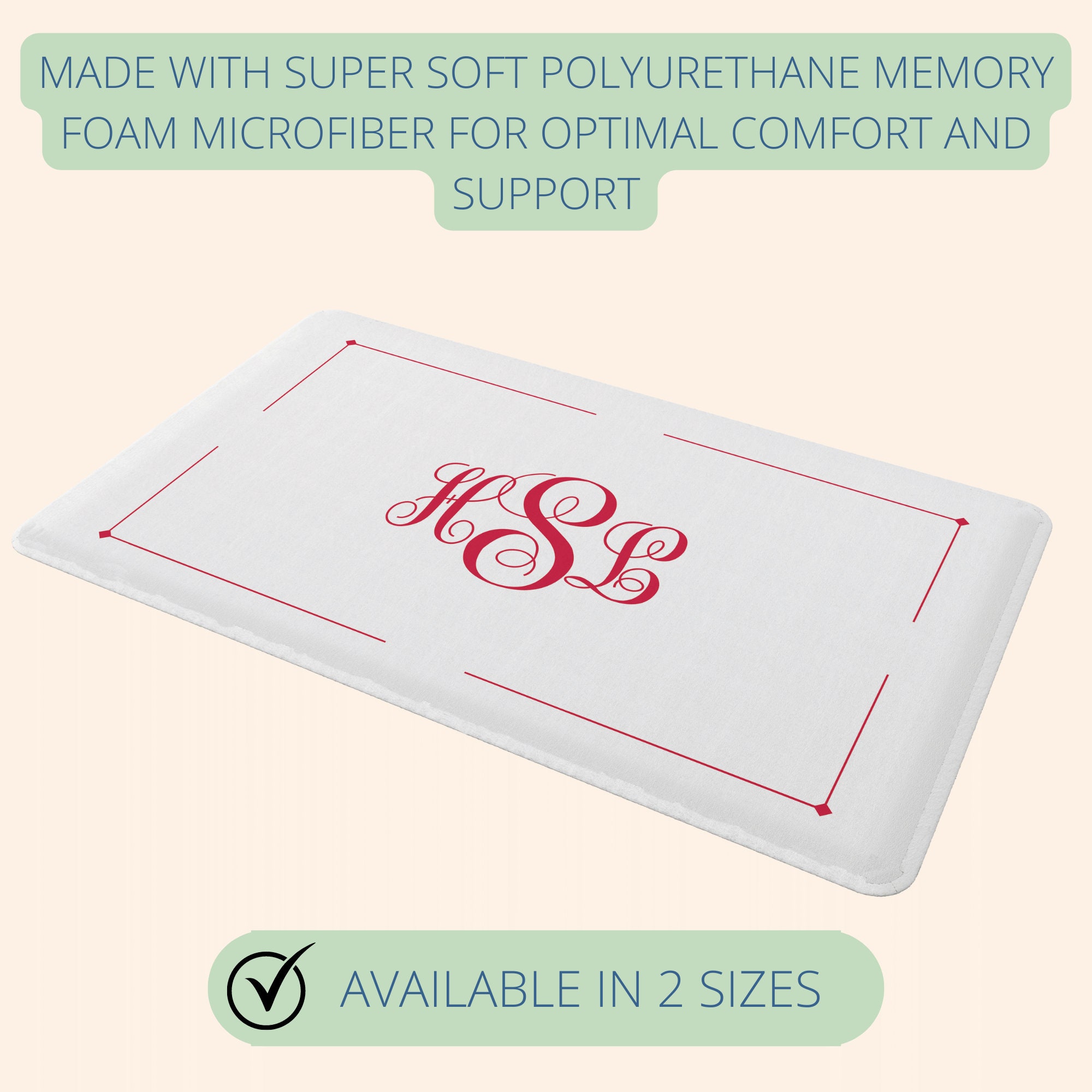 Personalized Bath Mat, Custom Monogrammed Bath Mat With Your Name ...