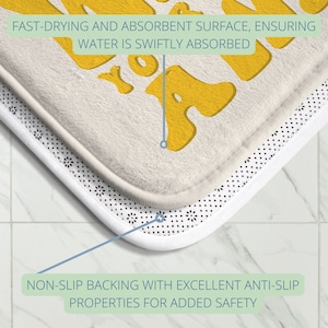 Funny Bath Mat, Bathroom Mat, Wash Your Worries Away Quote, Cute ...