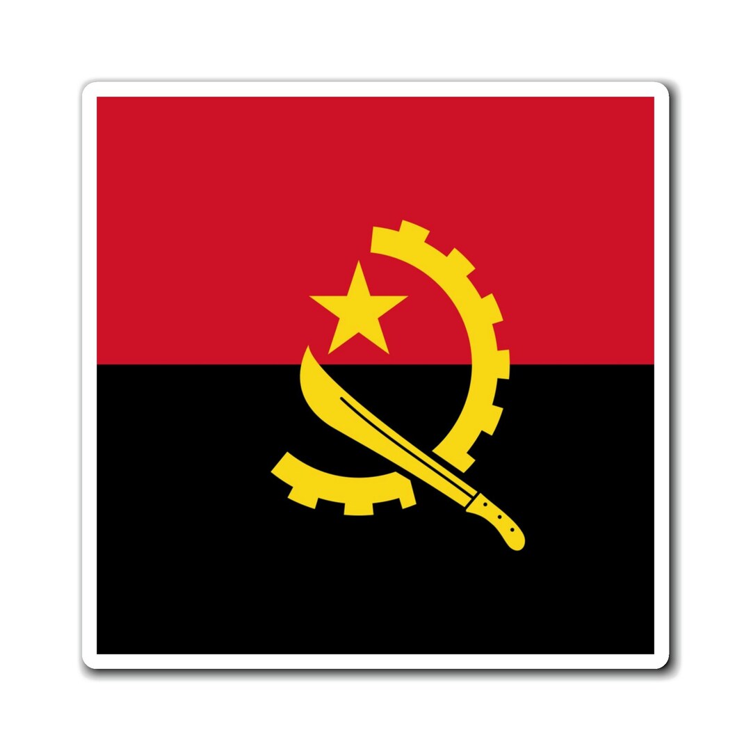 Angola Magnet, World Flag Magnet, African Country, Africa Souvenir ...