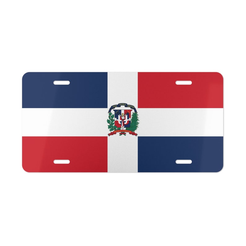 Dominican Republic License Plate, Vacation Theme Gift, Caribbean ...