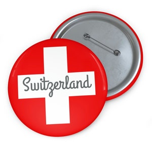 Switzerland Button, World Flag Pins, Europe Bucket List, European ...