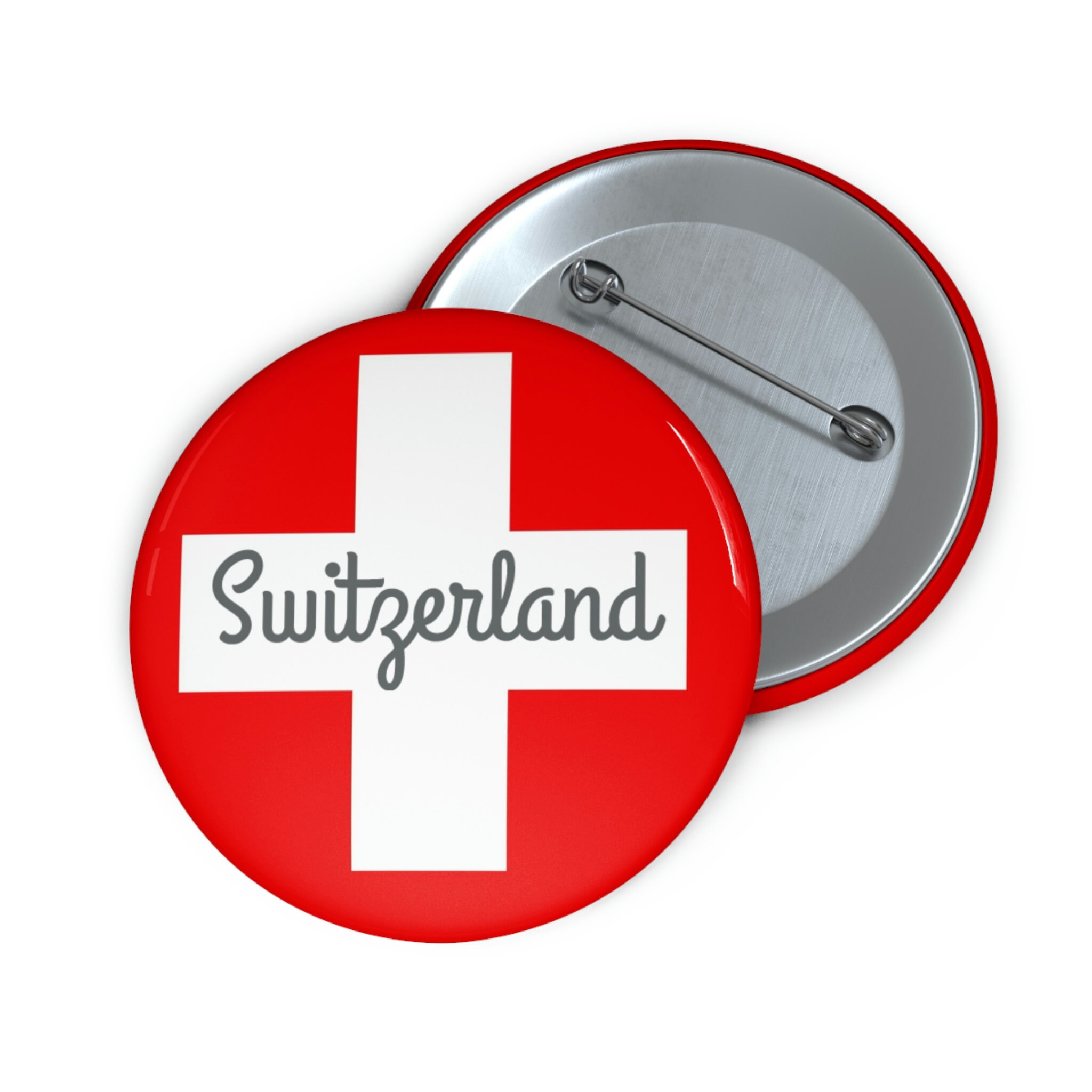 Switzerland Button, World Flag Pins, Europe Bucket List, European ...
