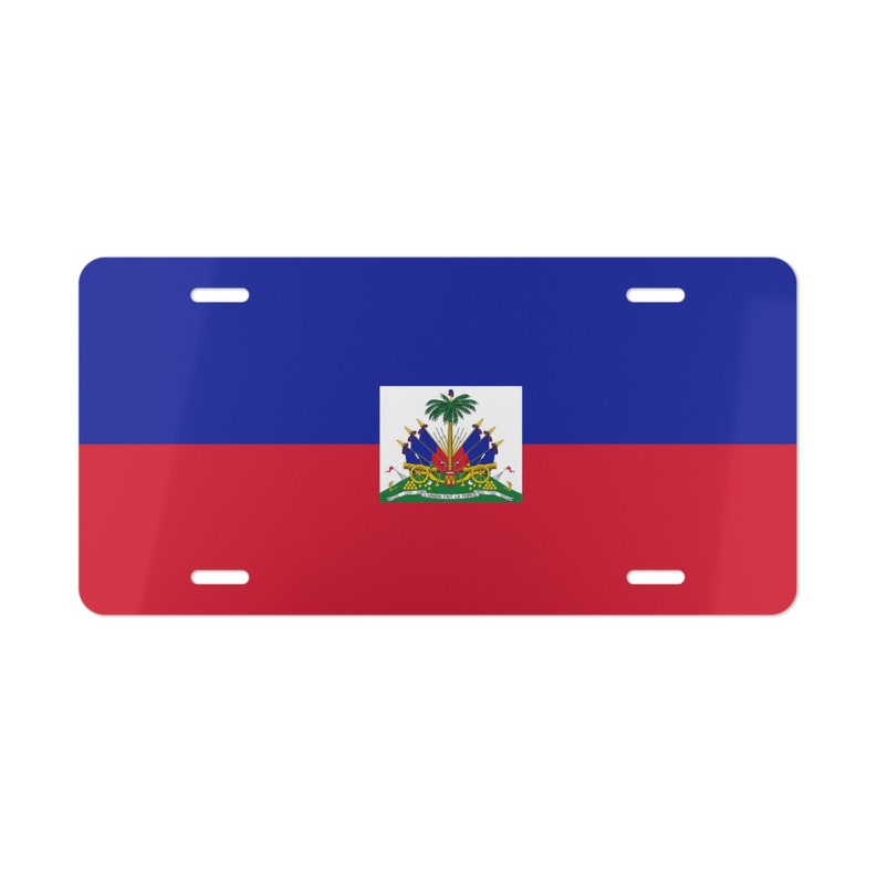 Haiti License Plate, Haitian Flag, Travel Themed Gifts, Women Car Gift ...