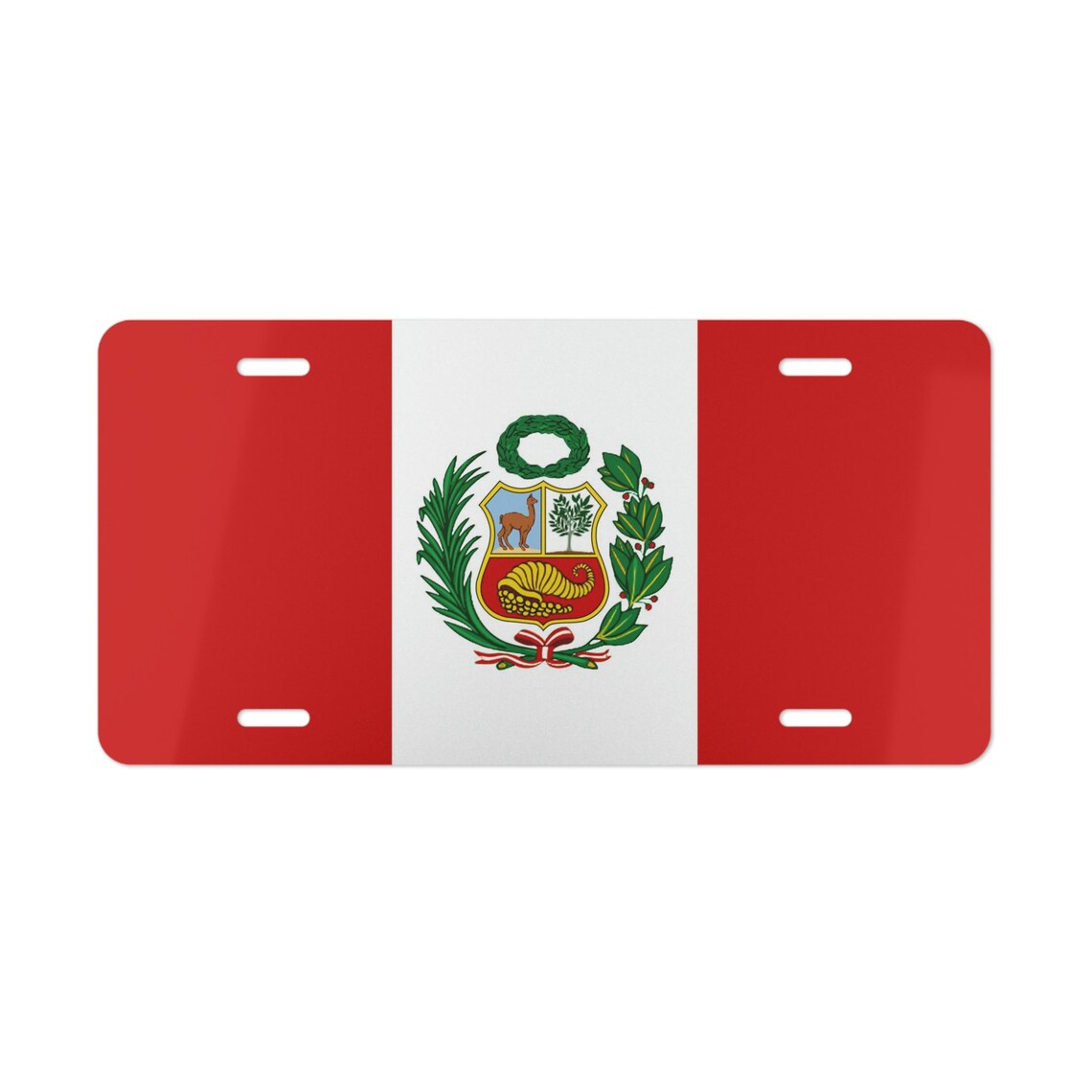 Peru License Plate, Flag Vanity Plate, Peru Souvenir Collection, Travel ...