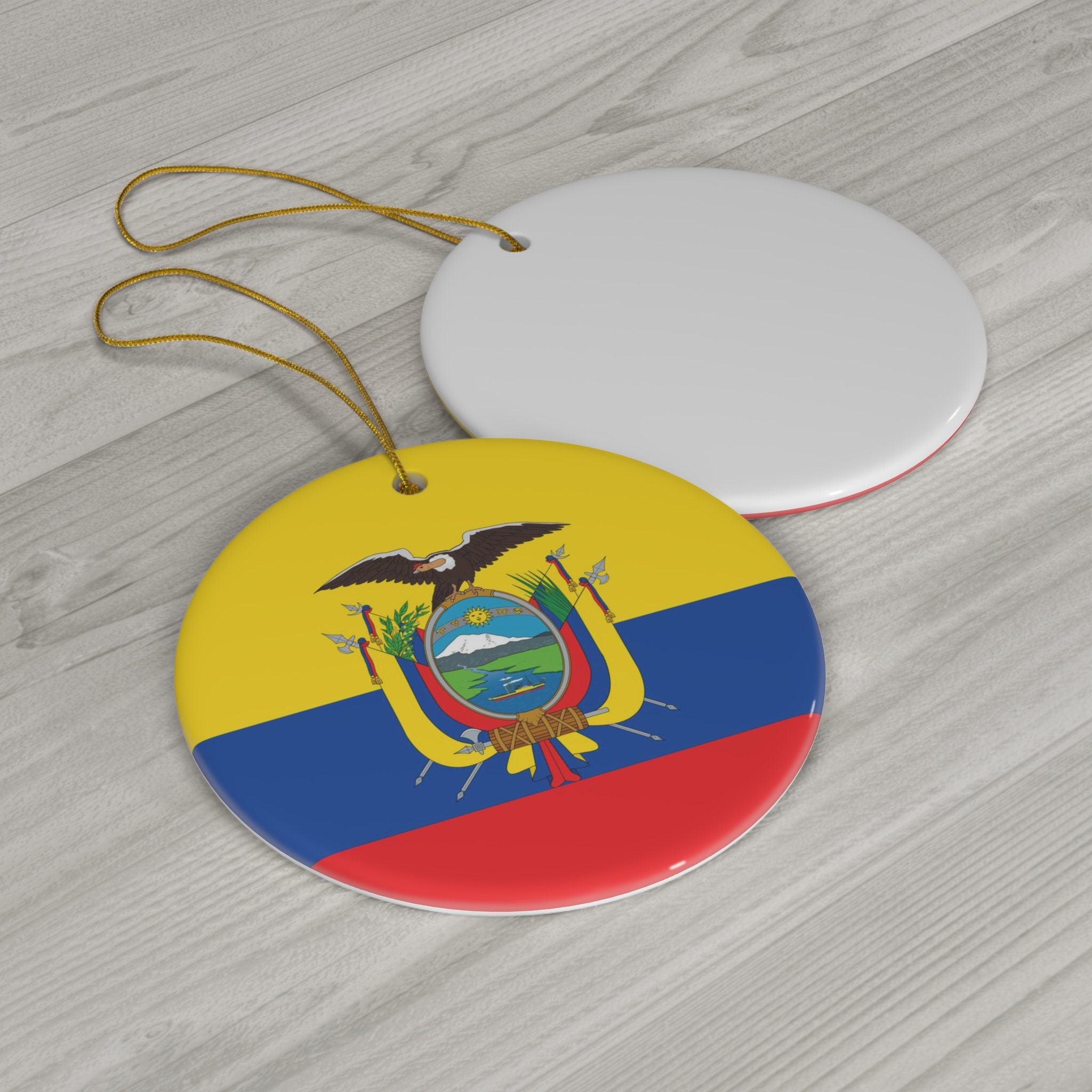 Ecuador Ornament, South America Decor, Travel Souvenir, Ecuadorian Flag ...