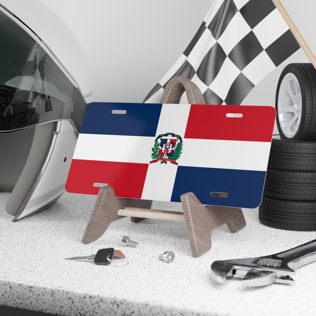 Dominican Republic License Plate, Vacation Theme Gift, Caribbean ...