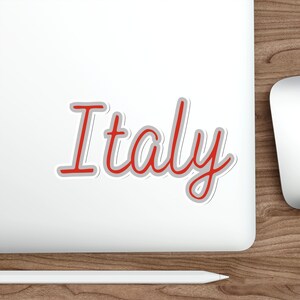 Italy Stickers, Travel Themed Gift, Die-cut Stickers, Laptop Decal ...