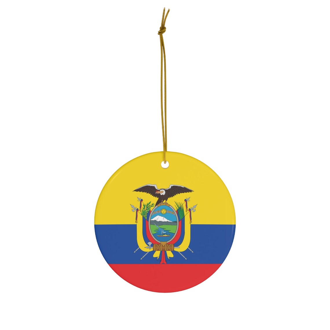 Ecuador Ornament, South America Decor, Travel Souvenir, Ecuadorian Flag ...