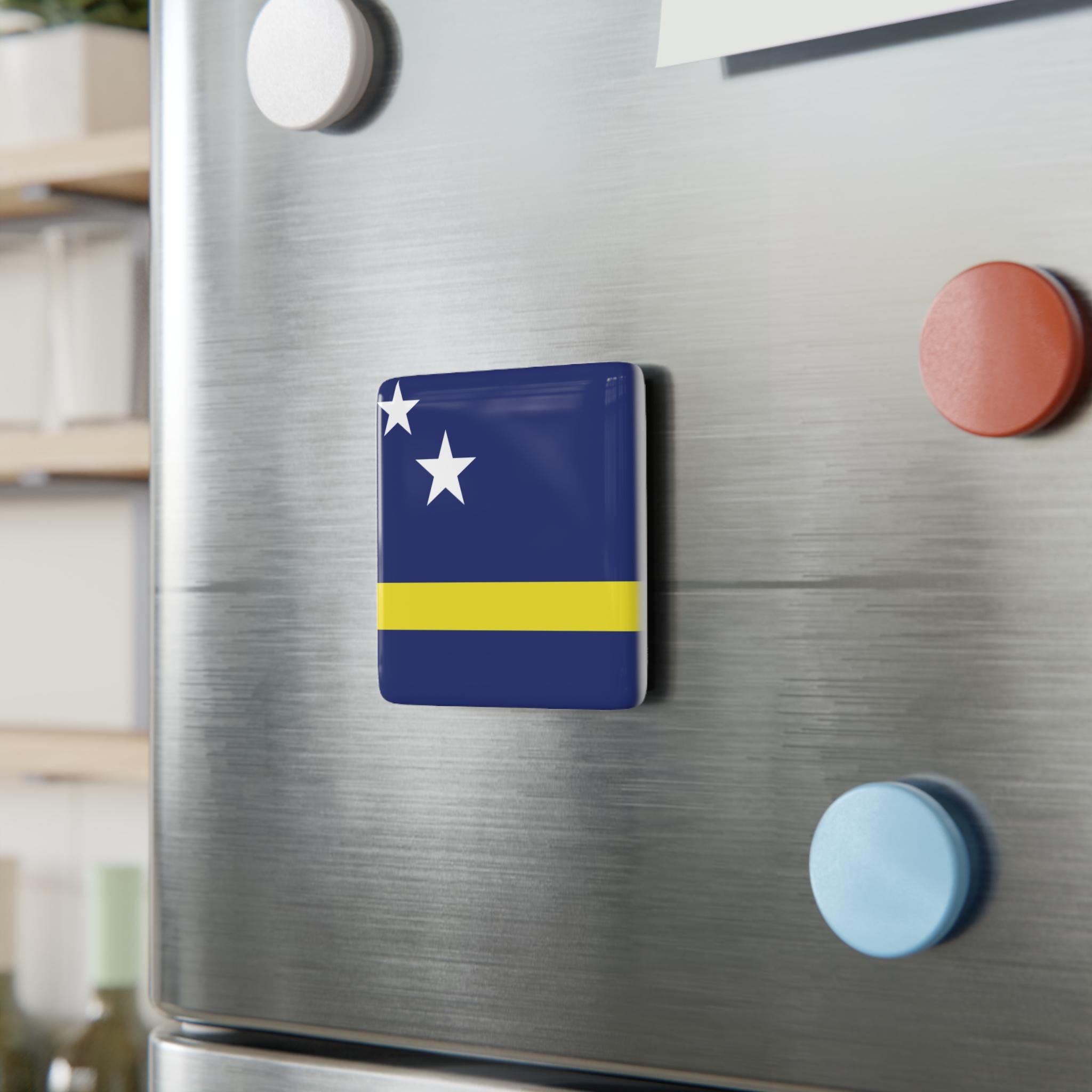 Curaçao Magnet, Caribbean Souvenir, World Flags, Things for Travelers ...