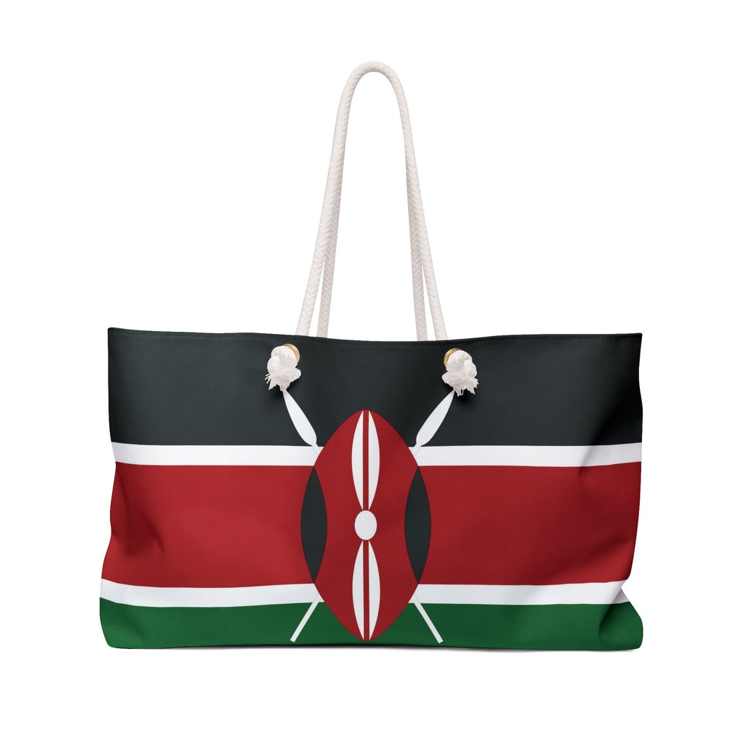 Kenya Bag, World Travel Gift, African Souvenirs, Beach Tote Bag, Travel ...