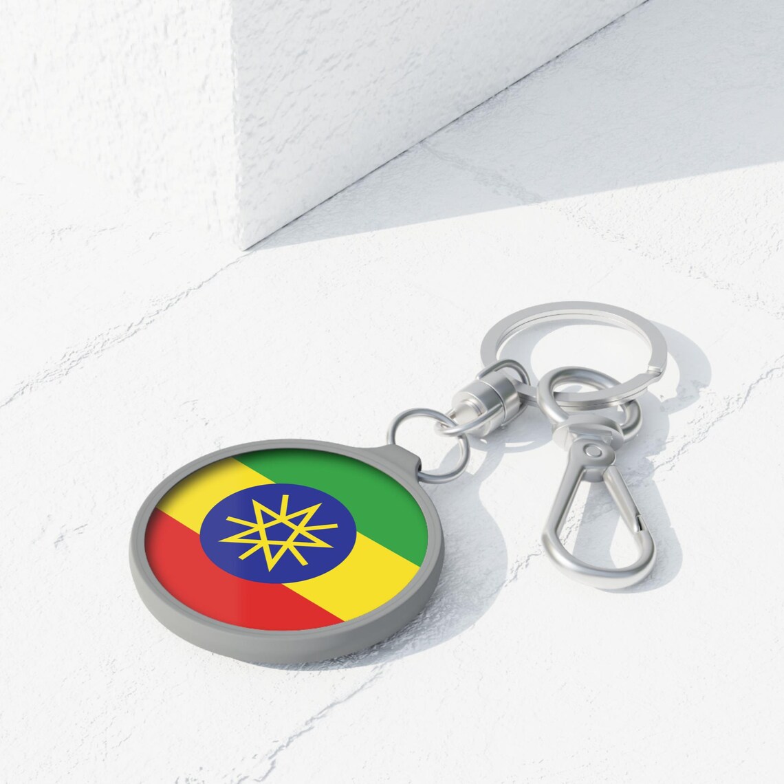 Ethiopia Keychain, Country Flag, Keyring Tag, Tourist Souvenir, African ...
