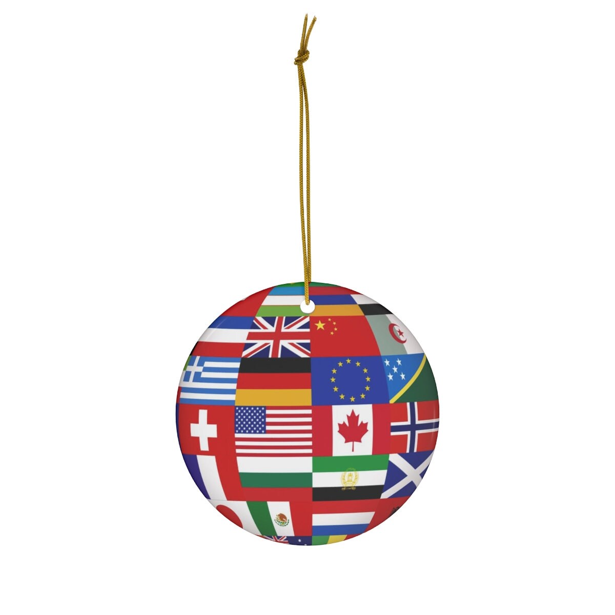 Globe Ornament, Travel Souvenir Gift, Flag of the World, Travelers Gift ...