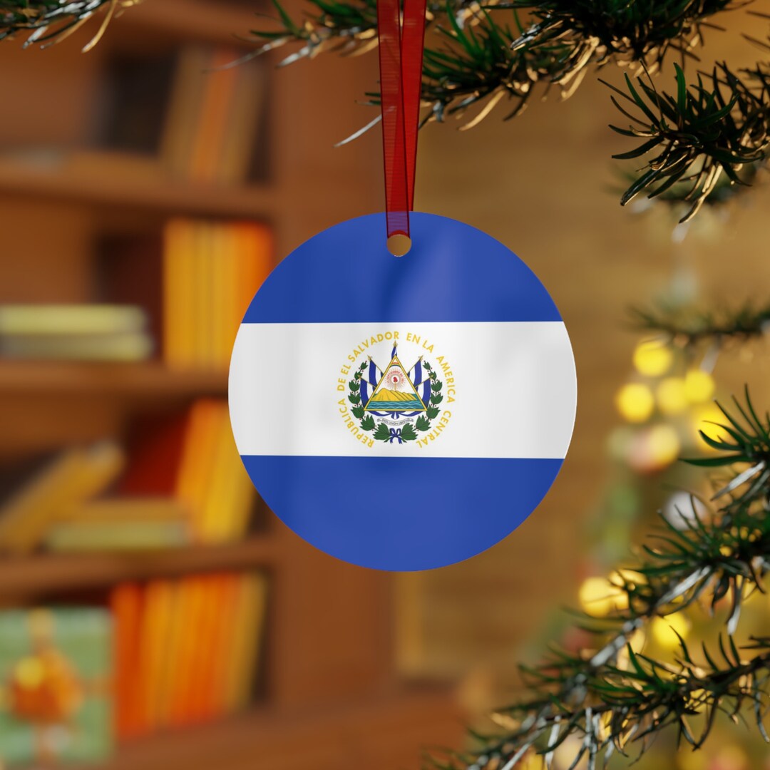 El Salvador Ornament, Travel Themed Gifts, Metal Ornaments, Spanish ...