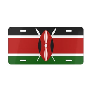 Kenya License Plate, African Heritage, Travel Souvenir, Kenyan Gifts ...